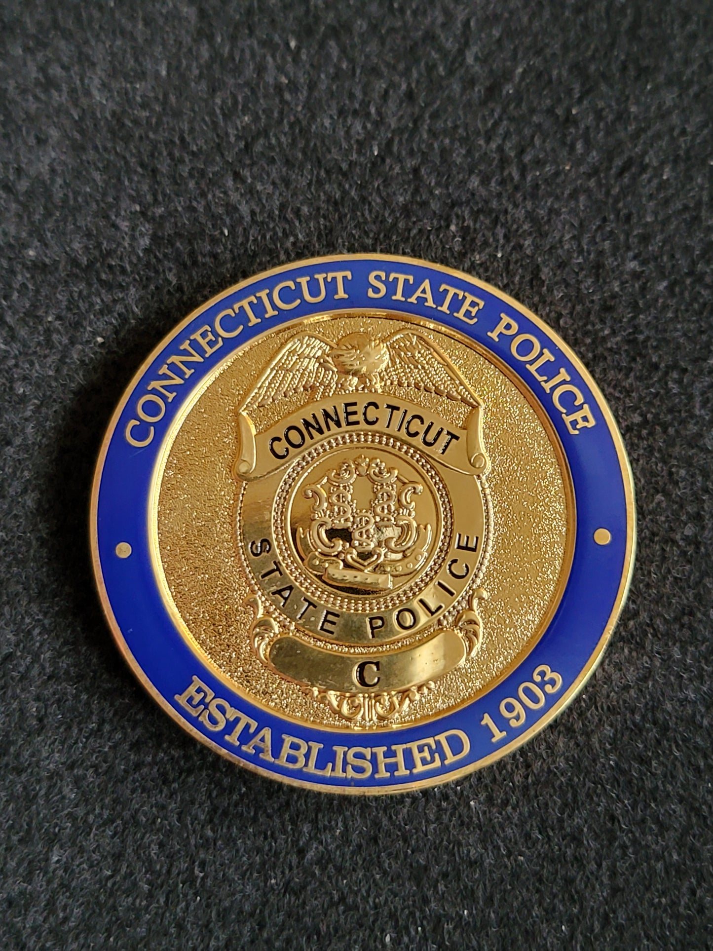 CSP - Connecticut State Police Troop C Challange Coin (Tolland CT ...