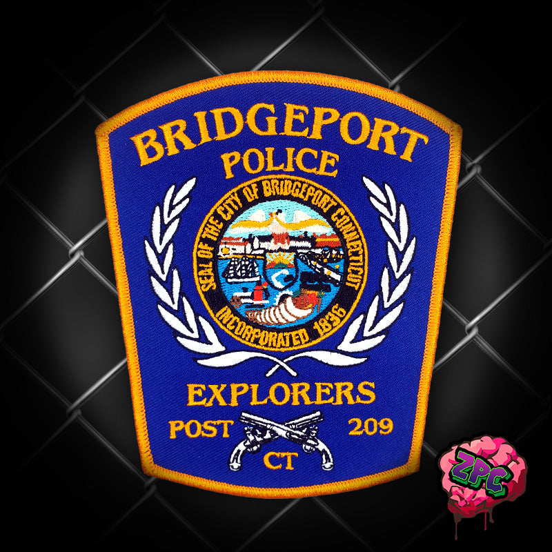 BPD - Bridgeport Police Connecticut - EXPLORERS- Post 209 Patch – ZOMBIE HQ
