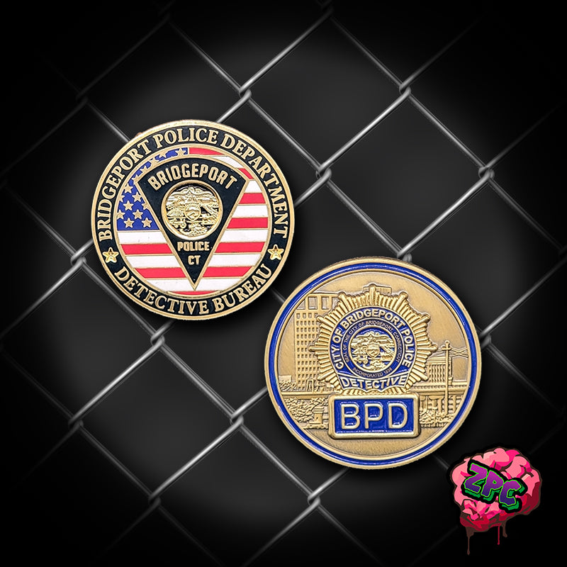 CT - Bridgeport Detective Bureau Challenge Coin – ZOMBIE HQ