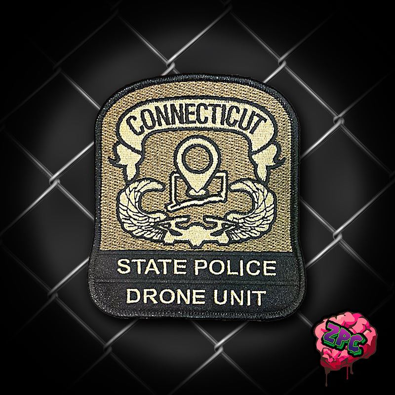 CSP-Connecticut State Police- Drone Unit Patch – ZOMBIE HQ