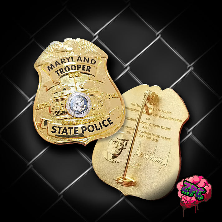 MSP- Maryland State Police 2025 Inauguration Commemorative Badge ...
