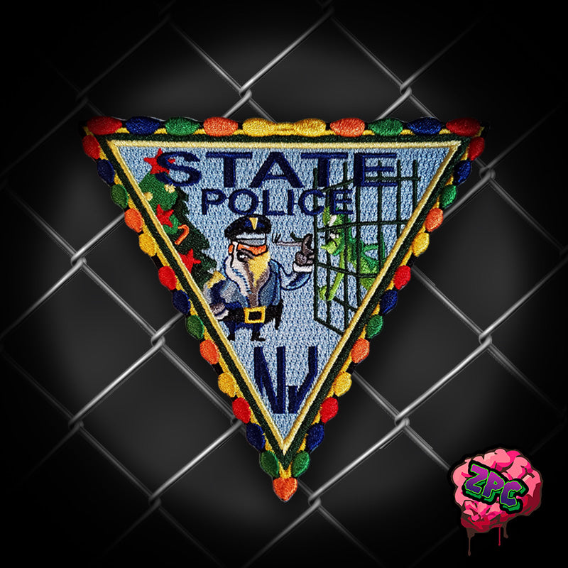 NJSP - NEw Jersey State Police - Christmas-Holiday Patch- "Fa La La La ...