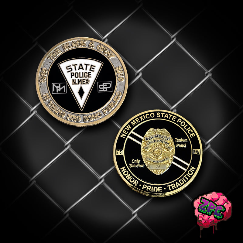 NM - New Mexico State Police - NMSP - 75th Anniversary Coin- New Mexic ...