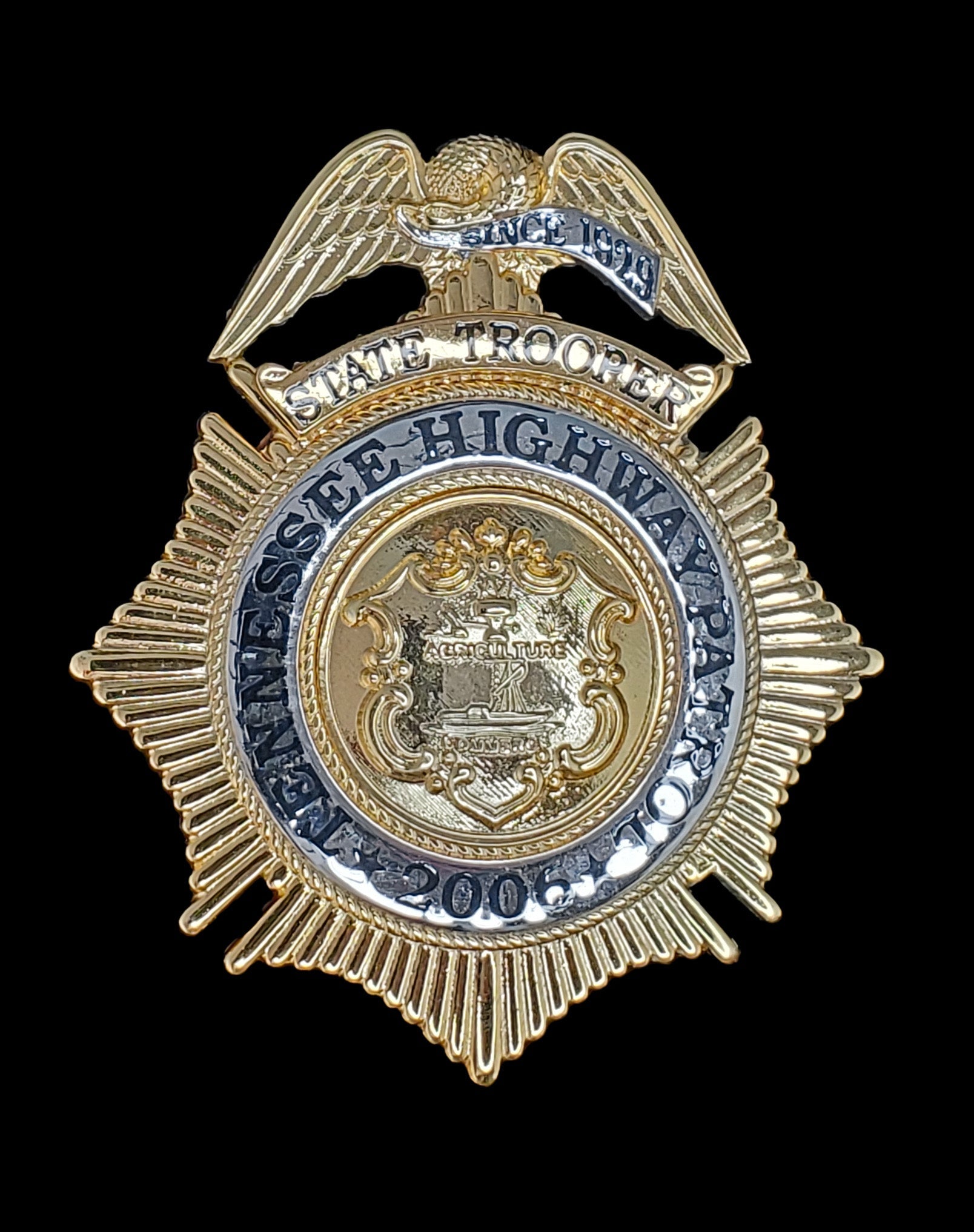 Tennessee Highway Patrol Trooper Badge - Tennessee Highway Patrol - TH ...