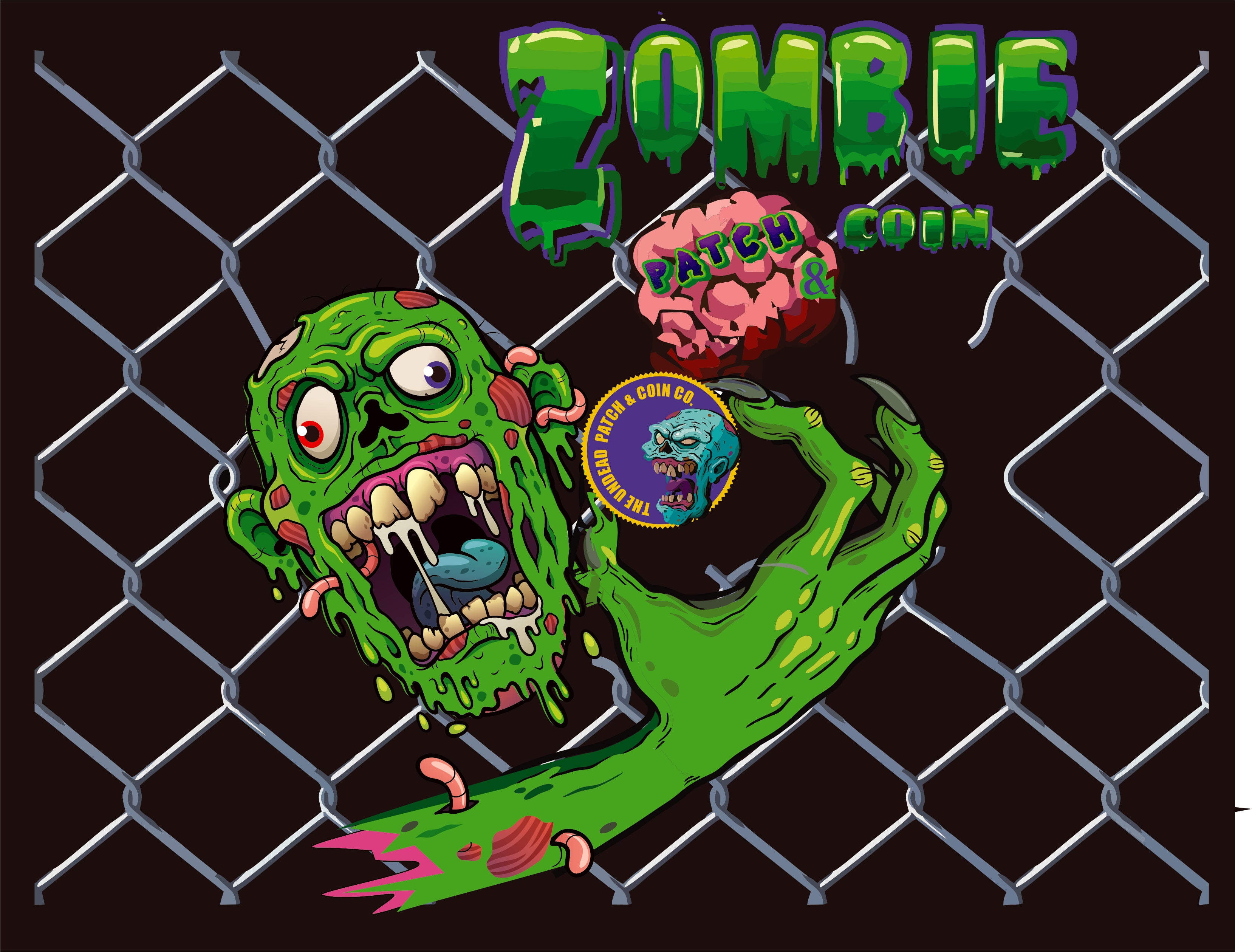 ZOMBIE HQ | Embroidered Patches and Novelty Coins